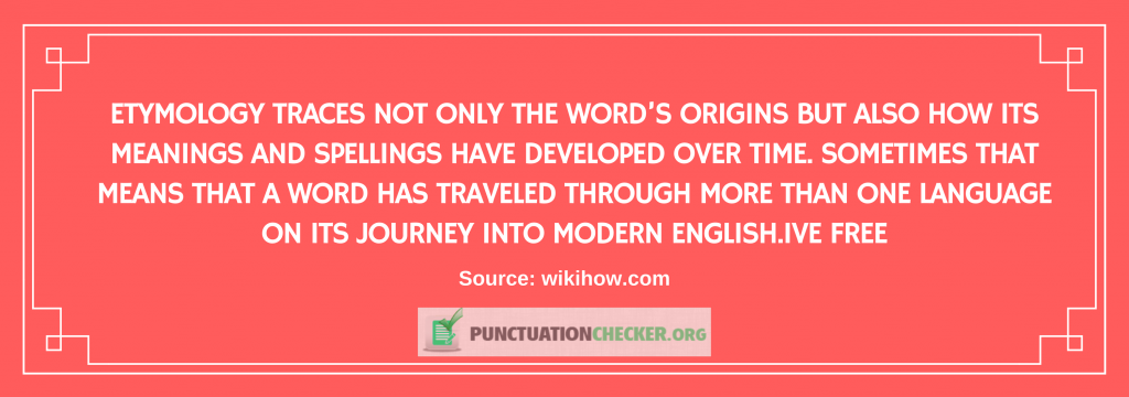 17 Words with Interesting Etymology | Punctuation Checker